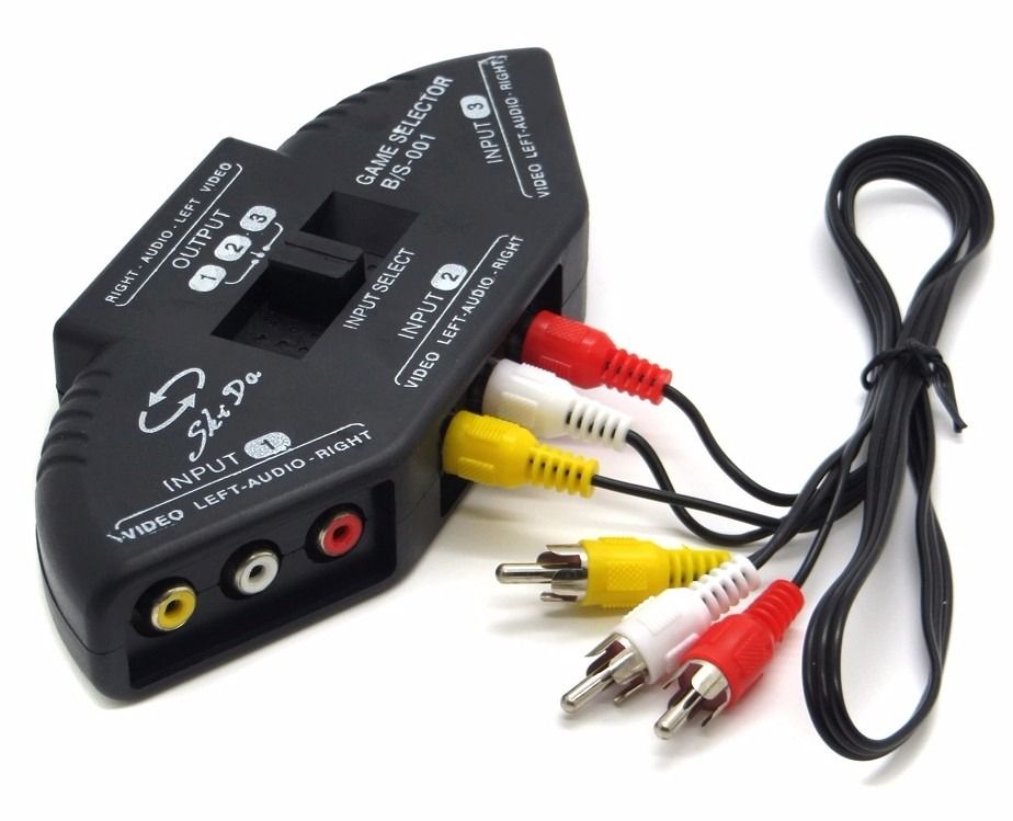 SELETOR A/V RCA 3X1 SMART TV/GAME SELETOR A/V RCA 3X1 SMART TV/GAME